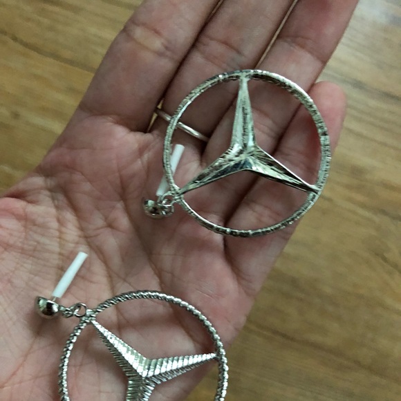 Jewelry | New Mercedes Benz Logo Drop Earrings | Poshmark